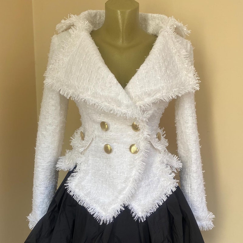White Evening Jacket - Etsy