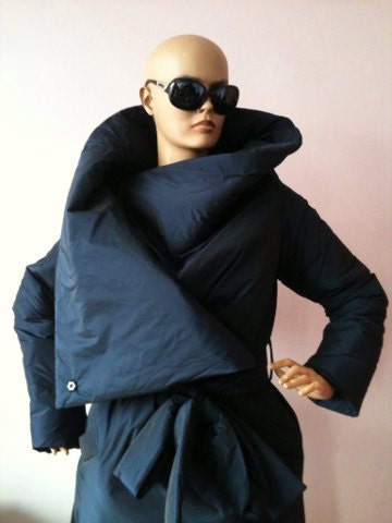 Loose Winter Collar Square Down Jacket/atmosphere Comfortable - Etsy