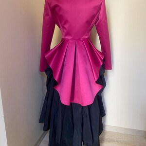 Formal Womens Duchess Satin Tailcoat, Tuxedo Tails Women, Hot Pink ...