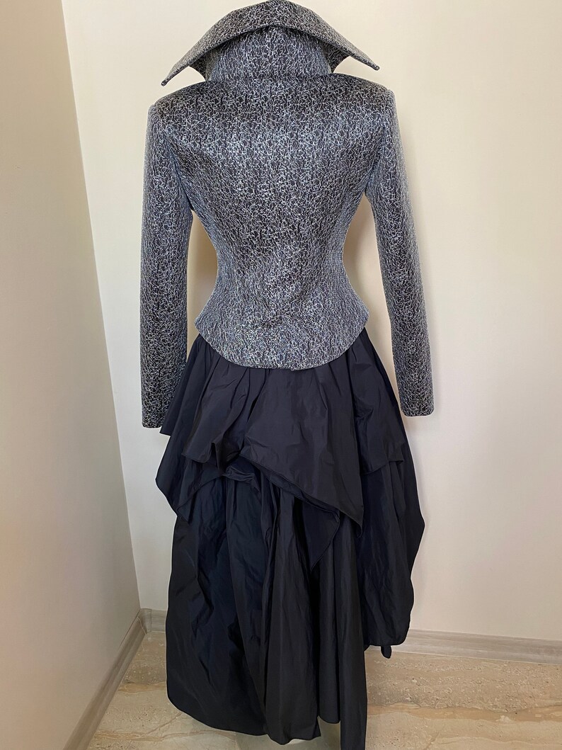 Formal Silver Lace Spider Web Jacket Silver Steampunk Wedding | Etsy