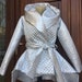 Silver Glossy Jacket, Silver Shiny Jacket, Women's Quilted Metallic ...