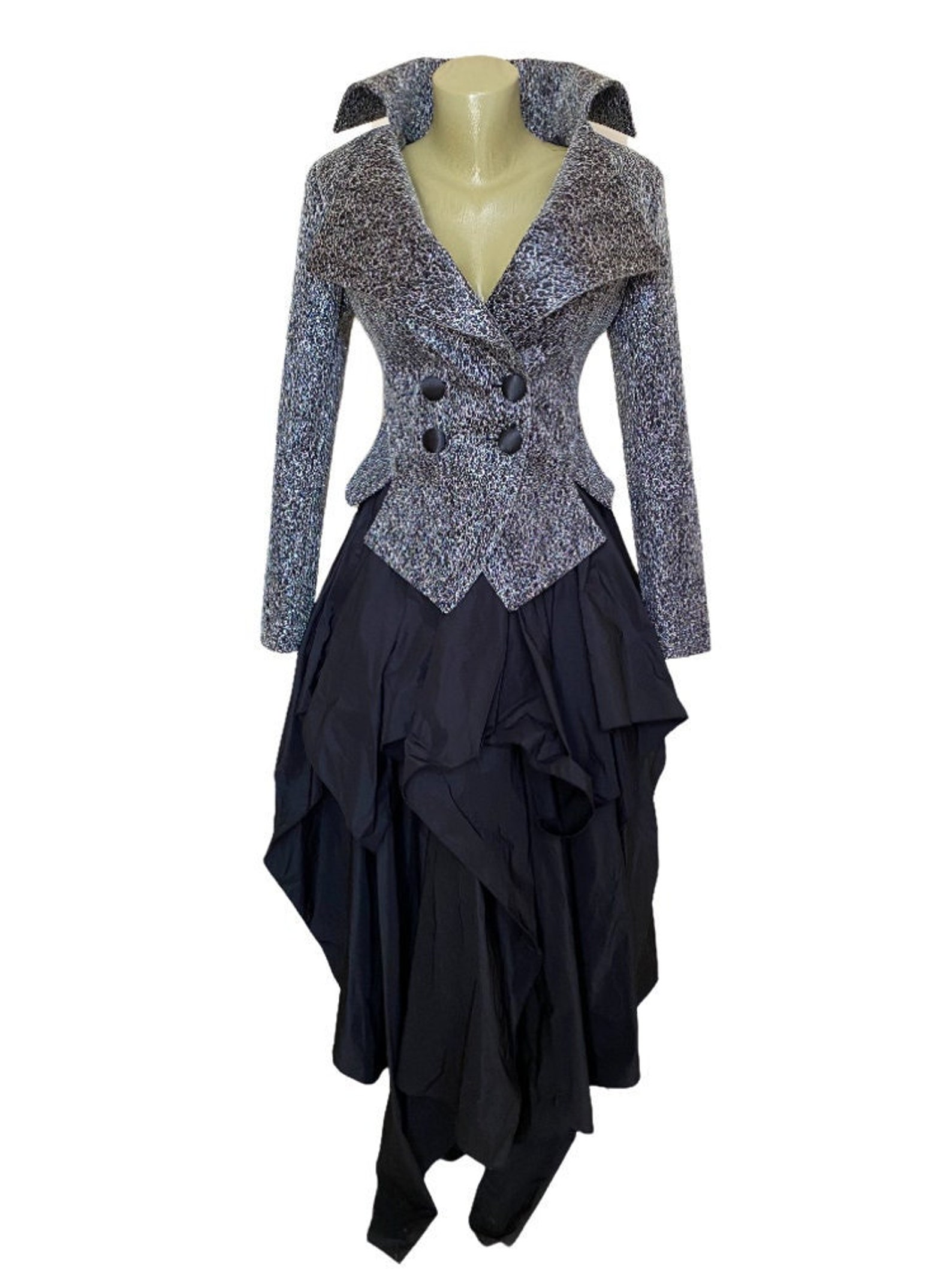Formal Silver Lace Spider Web Jacket Silver Steampunk Wedding - Etsy