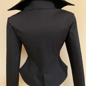 Black Striped Jacket, Tailored Jacket Blazer, Steampunk Gothic Punk ...