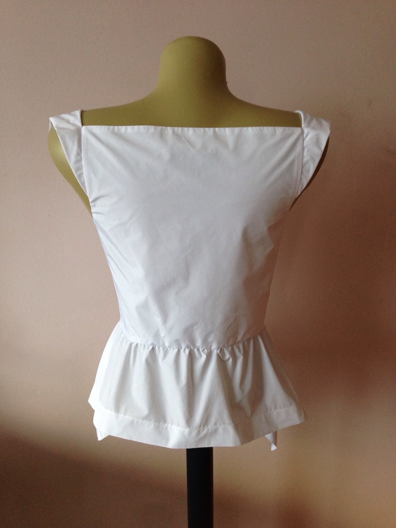 Corset Top Steampunk Corset White Corset Taffeta Bodice | Etsy