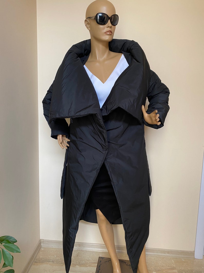 Long Loose Winter Collar Square Down Jacket/atmosphere Comfortable and ...