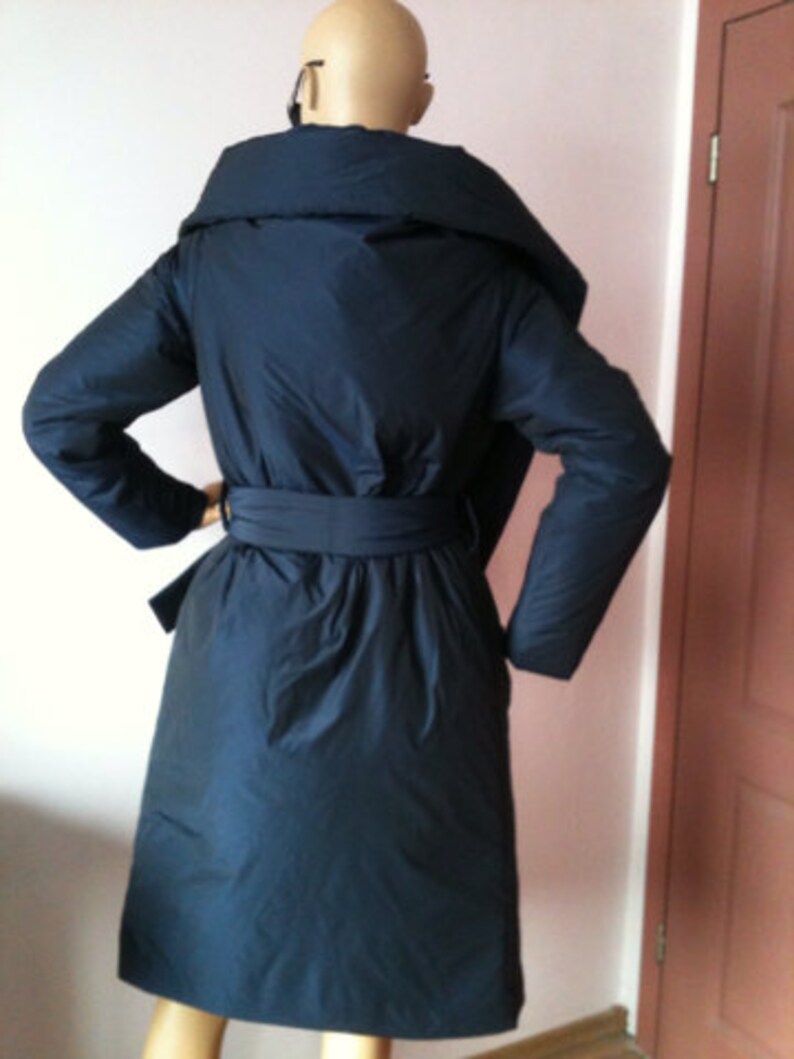 Loose winter collar square down jacket/Atmosphere comfortable | Etsy