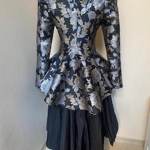 Womens Brocade Tailcoat, Tailcoat Jacket, Steampunk Tailcoat, Victorian Tailcoat, Black Tailcoat ...