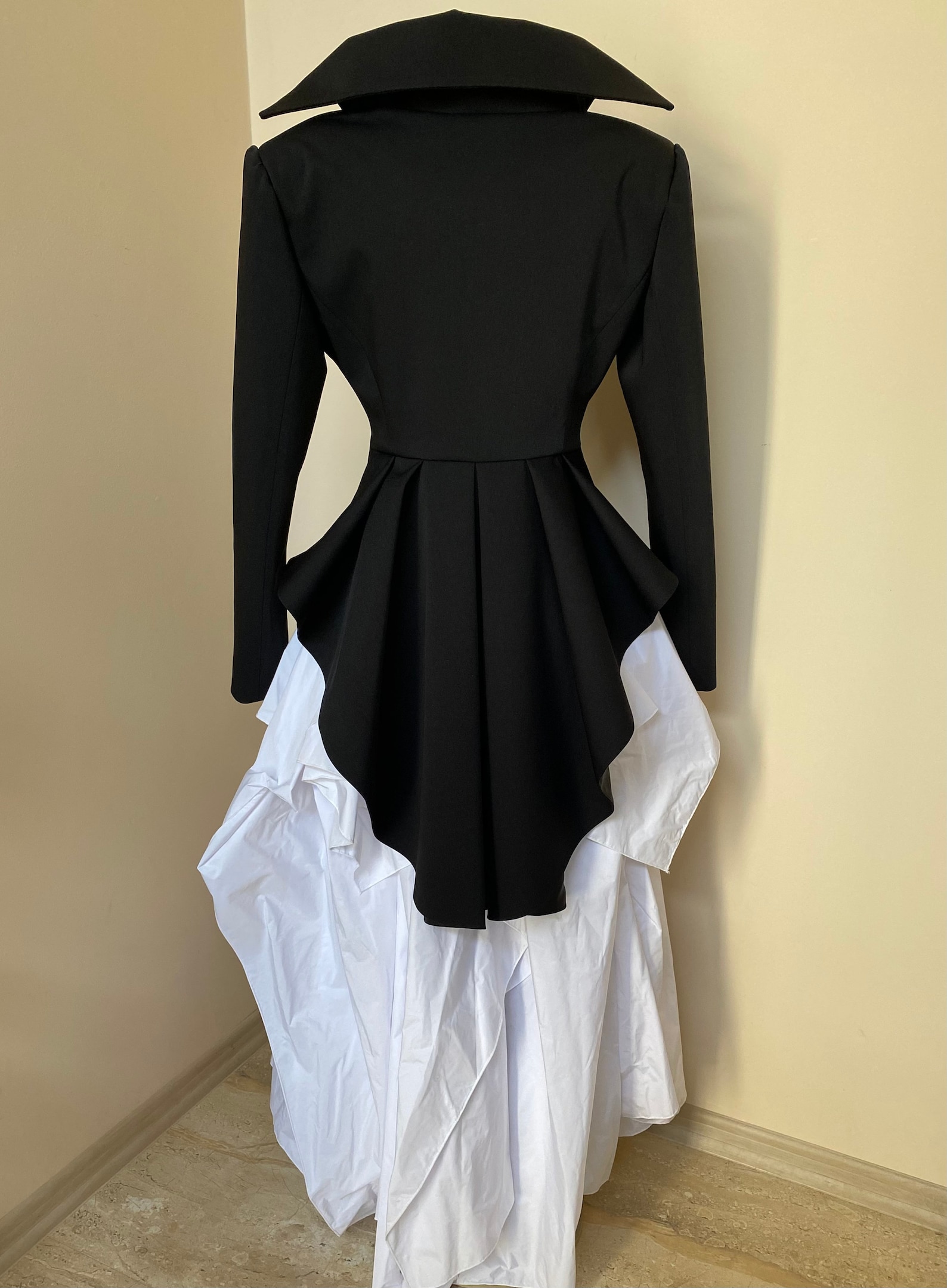 Formal Womens Tailcoat, Tuxedo Tails Women, Black Tailcoat, Steampunk ...