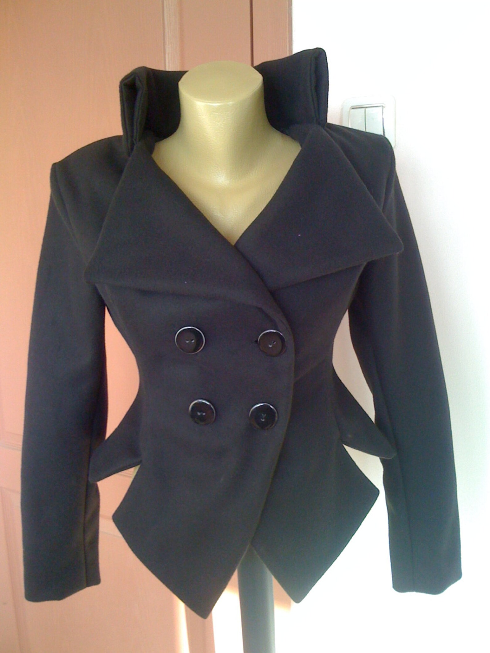 Womens Slim Fit Blazer Asymmetrical Jackettailored Blazer - Etsy