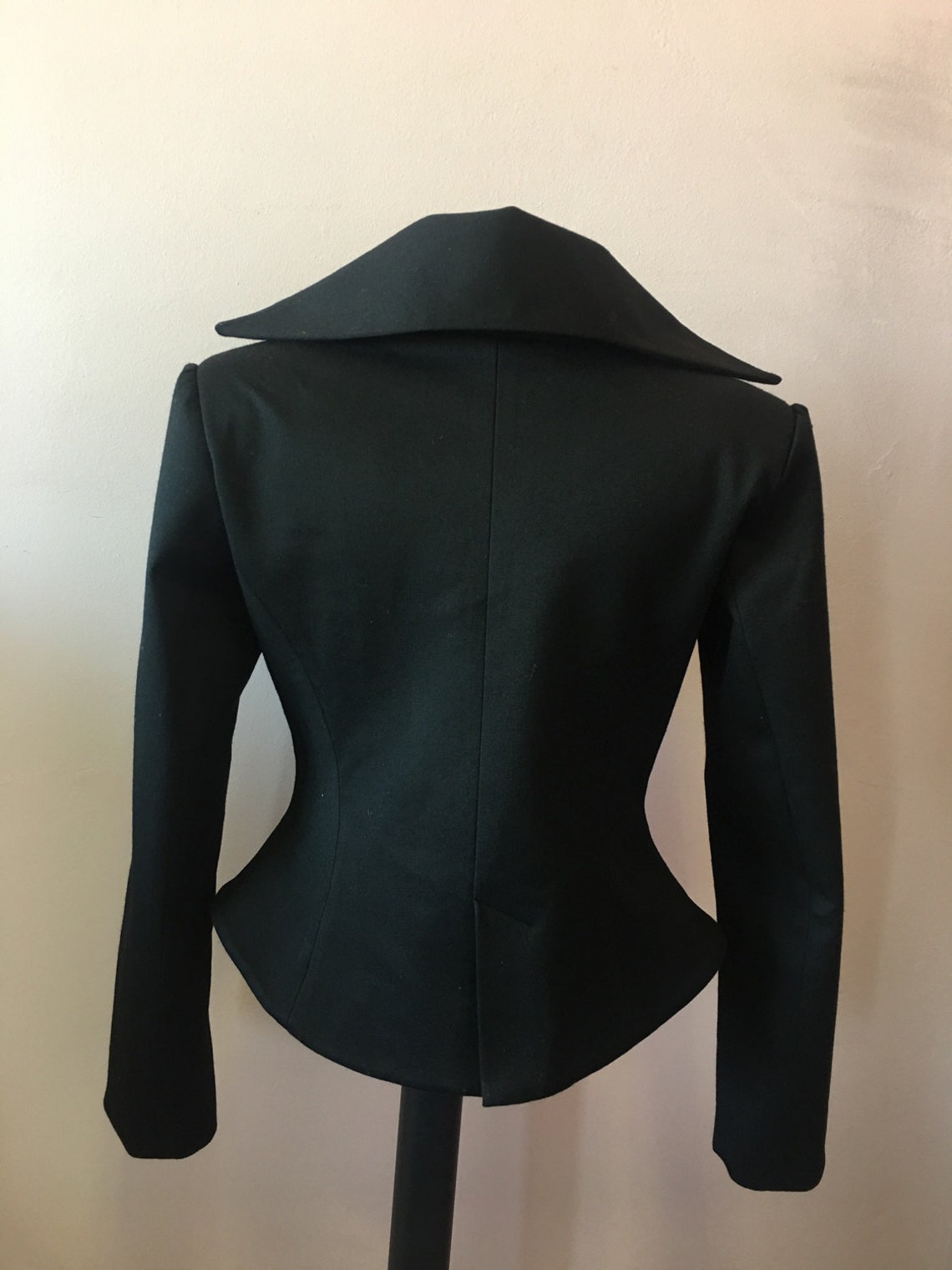 Women's Black Jacket, Fitted Blazer, Black Tailored Blazer,steampunk ...
