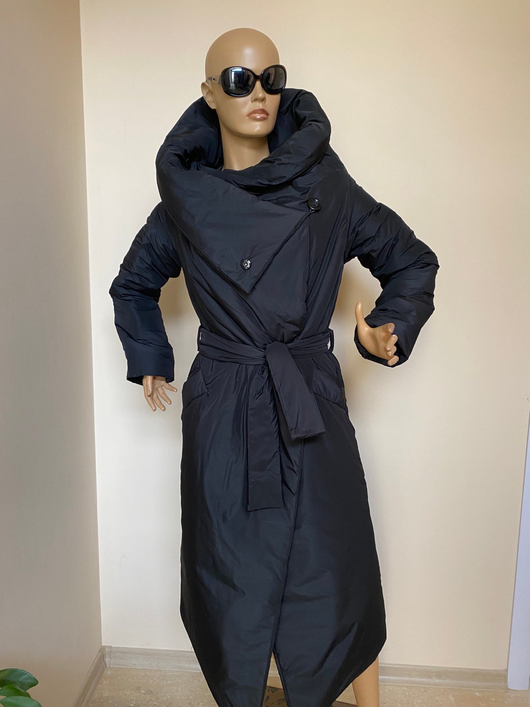 Long Loose Winter Collar Square Down Jacket/atmosphere Comfortable and ...