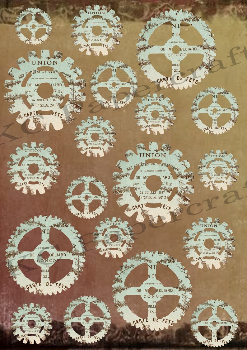 Weird Steampunk Keys Junk Journal Ephemera Digital Download - Etsy