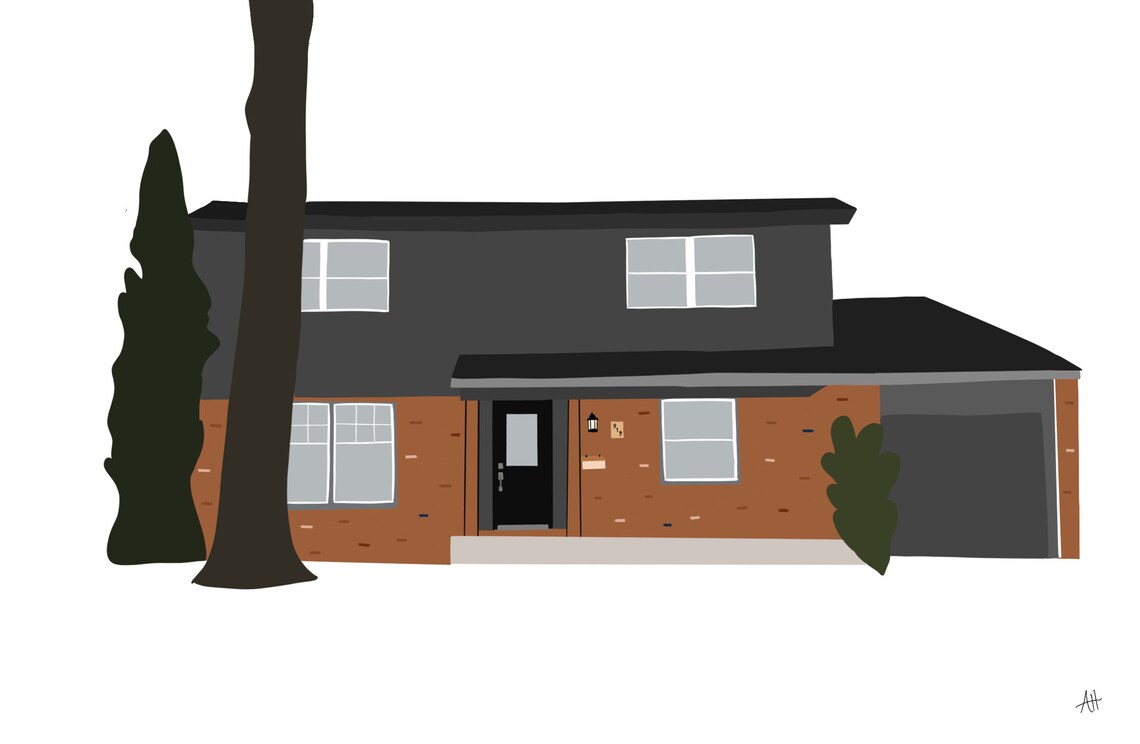 Custom Digital House Drawings - Etsy