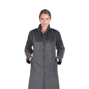 Super Plush Front Zipper Soft Robe Zipper Bathrobe | Etsy