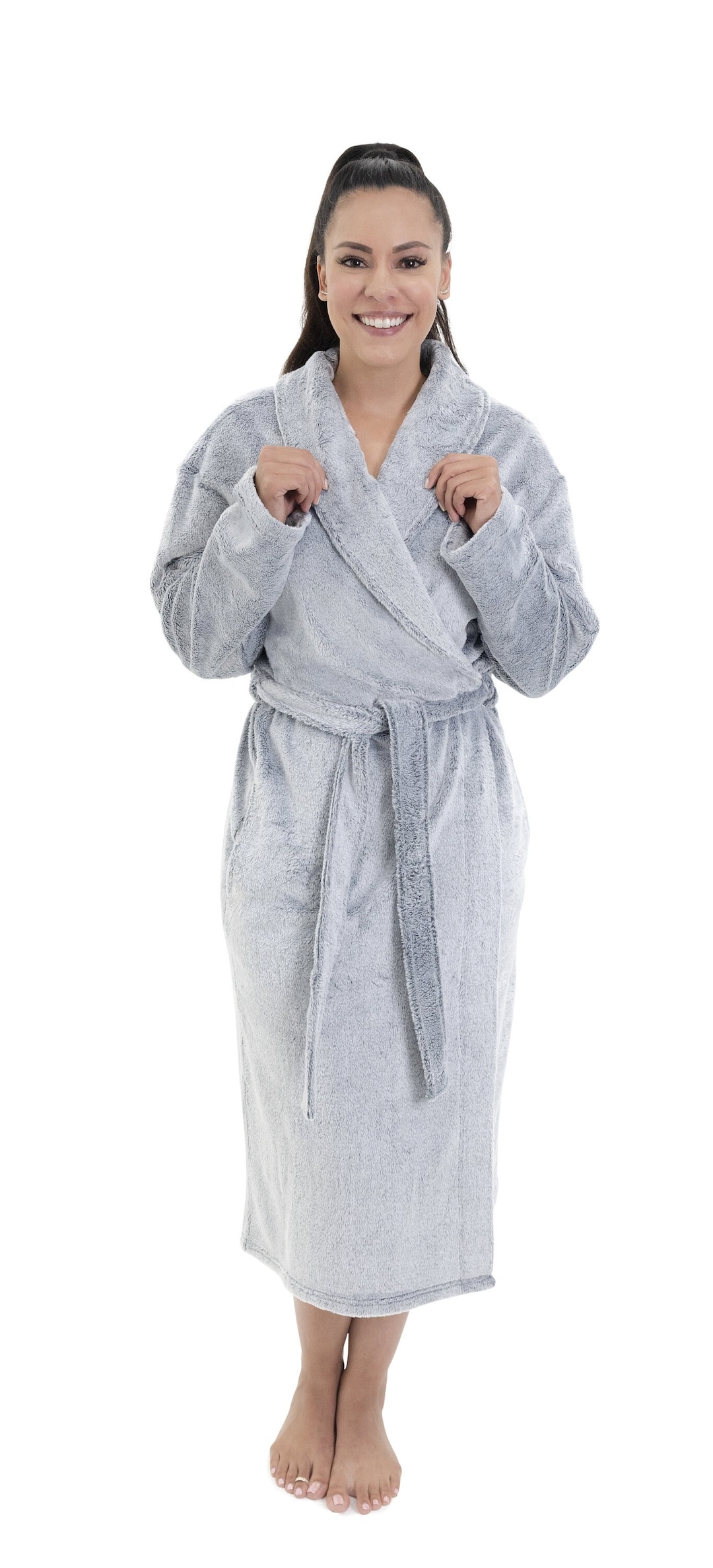 Love This Robe! Women's Plush Velvet Fleece 48-inch Spa Style Full ...