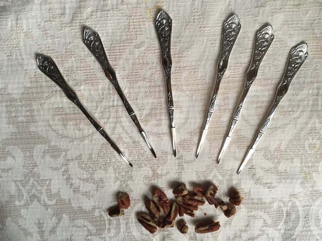 Sale! Victorian Set of 6 American Reed & Barton Silver Plate Nut Picks ...