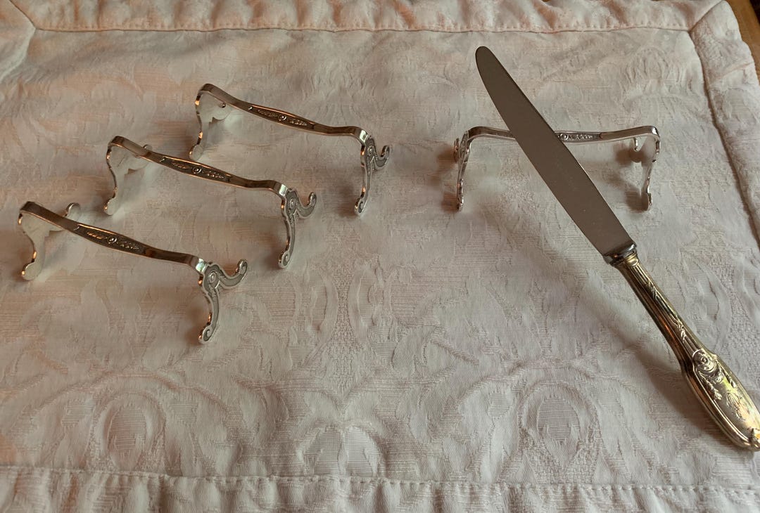 Set of 4 & 2 Sets Are Available: French Christofle Antique Silver Plate ...