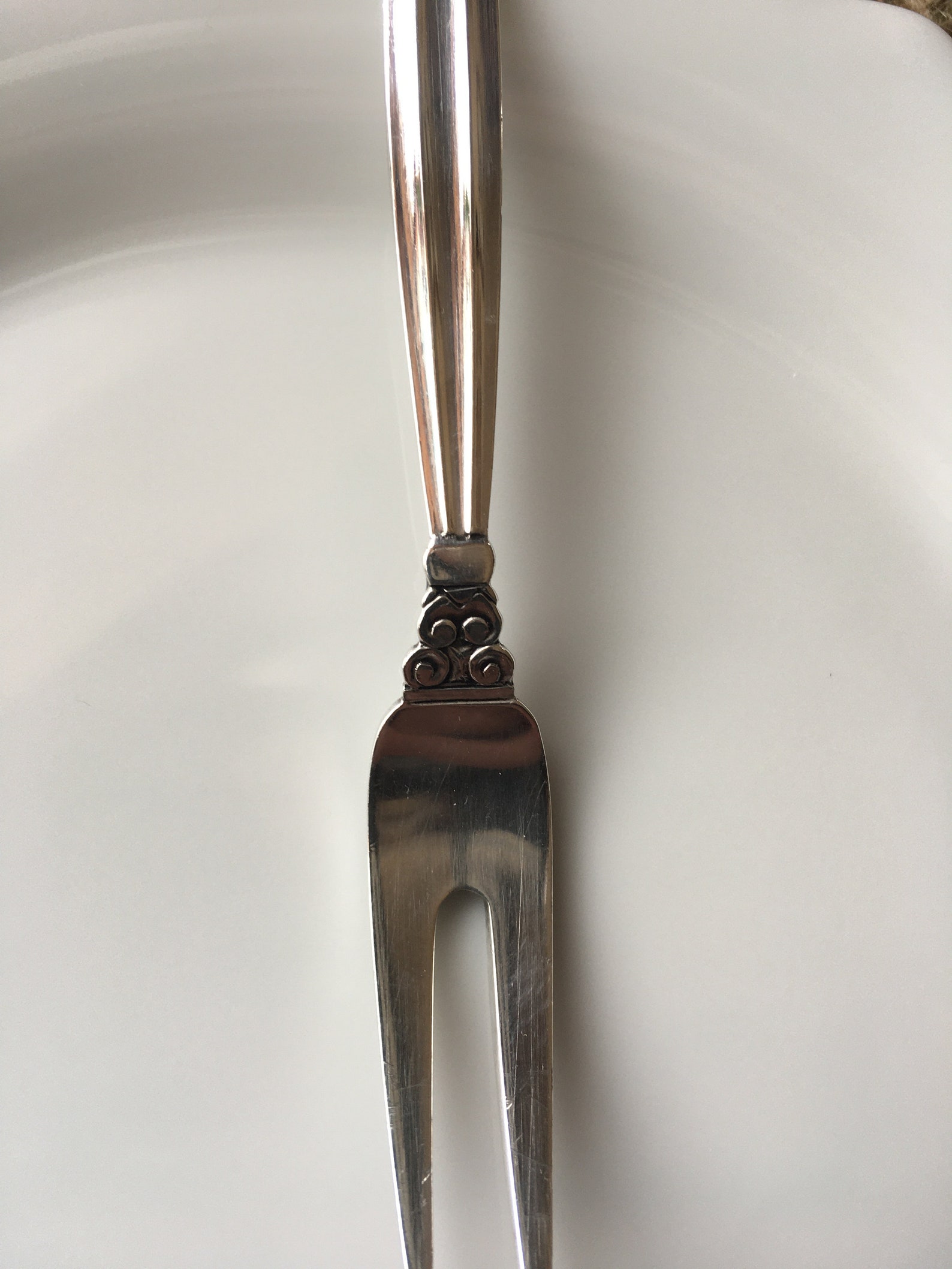 Vintage Georg Jensen Art Nouveau / Art Deco Acorn (konge) Pattern 4 5/8 ...