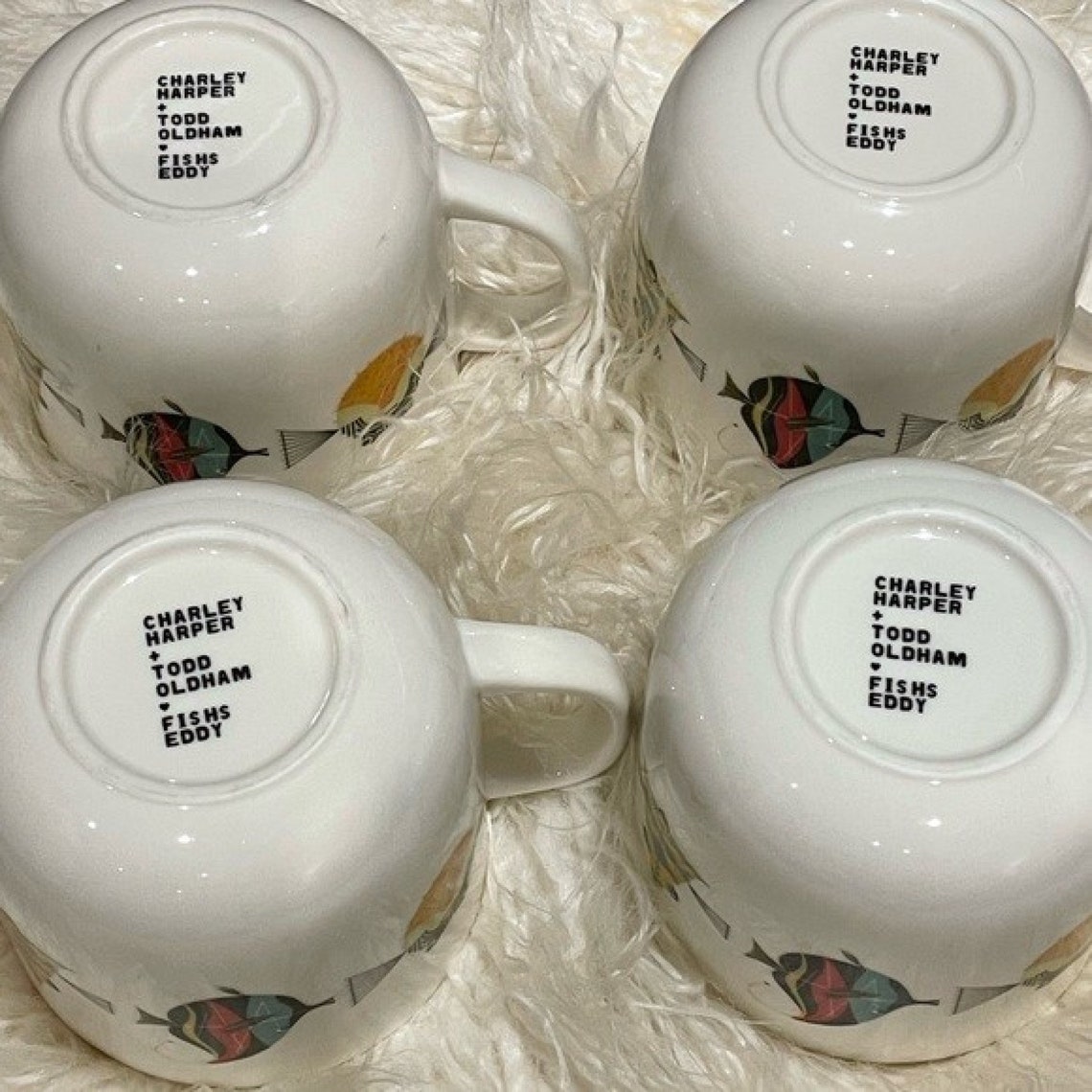 Fish's Eddy Mid Century Modern Style Minimal Realism - Etsy