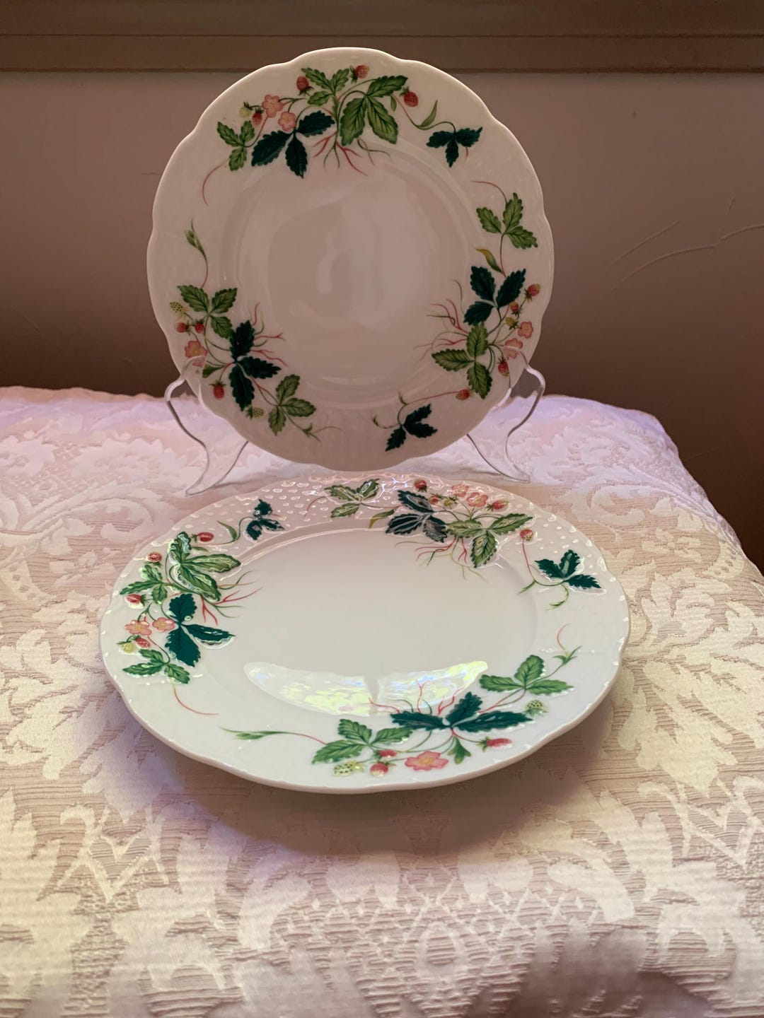 Sale! RAYNAUD Limoges, France, GEORGE SAND Wild Strawberry 7.5" Salad ...