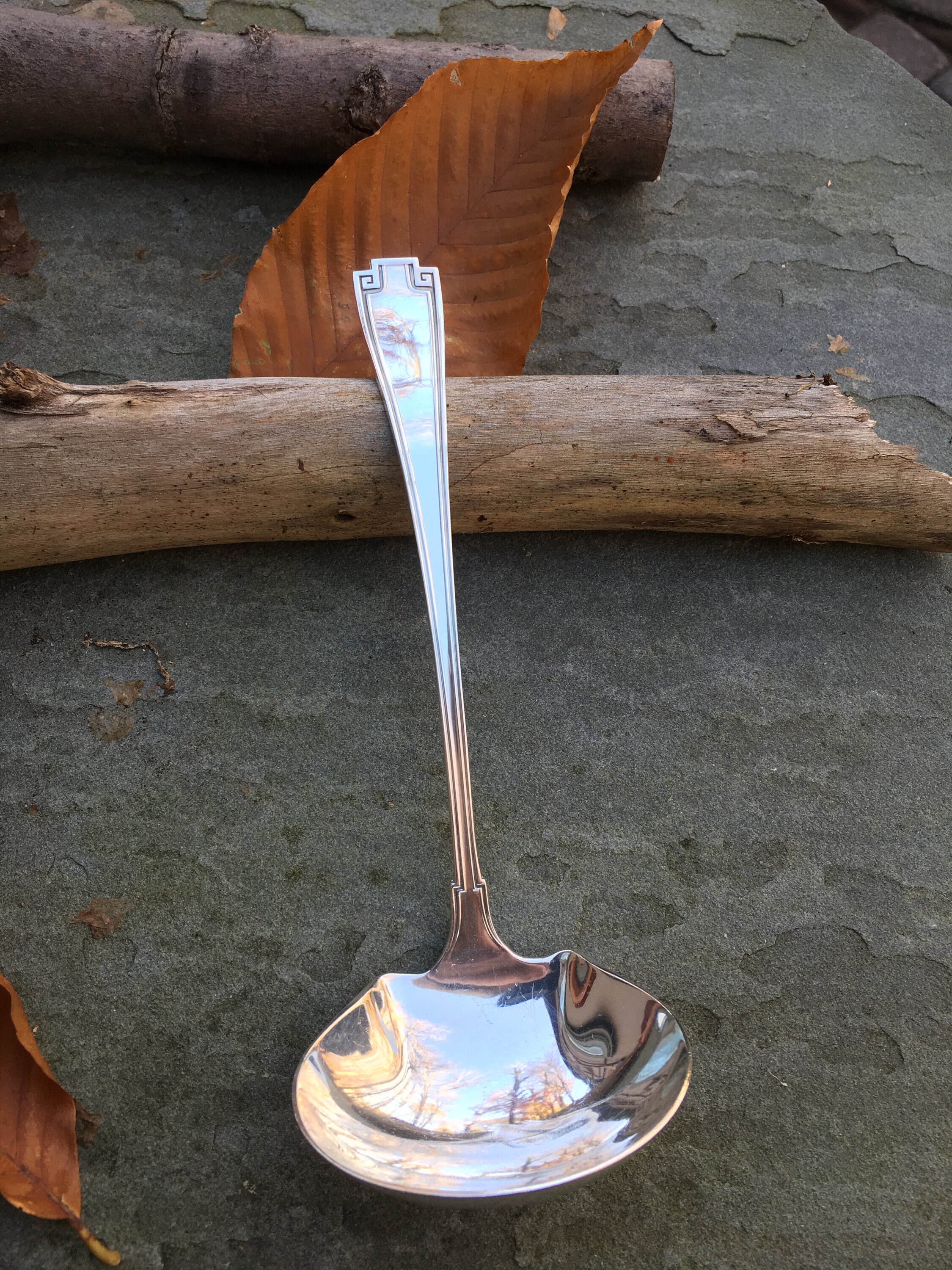 Vintage Sterling Silver Gravy Ladle Etruscan Pattern | Etsy