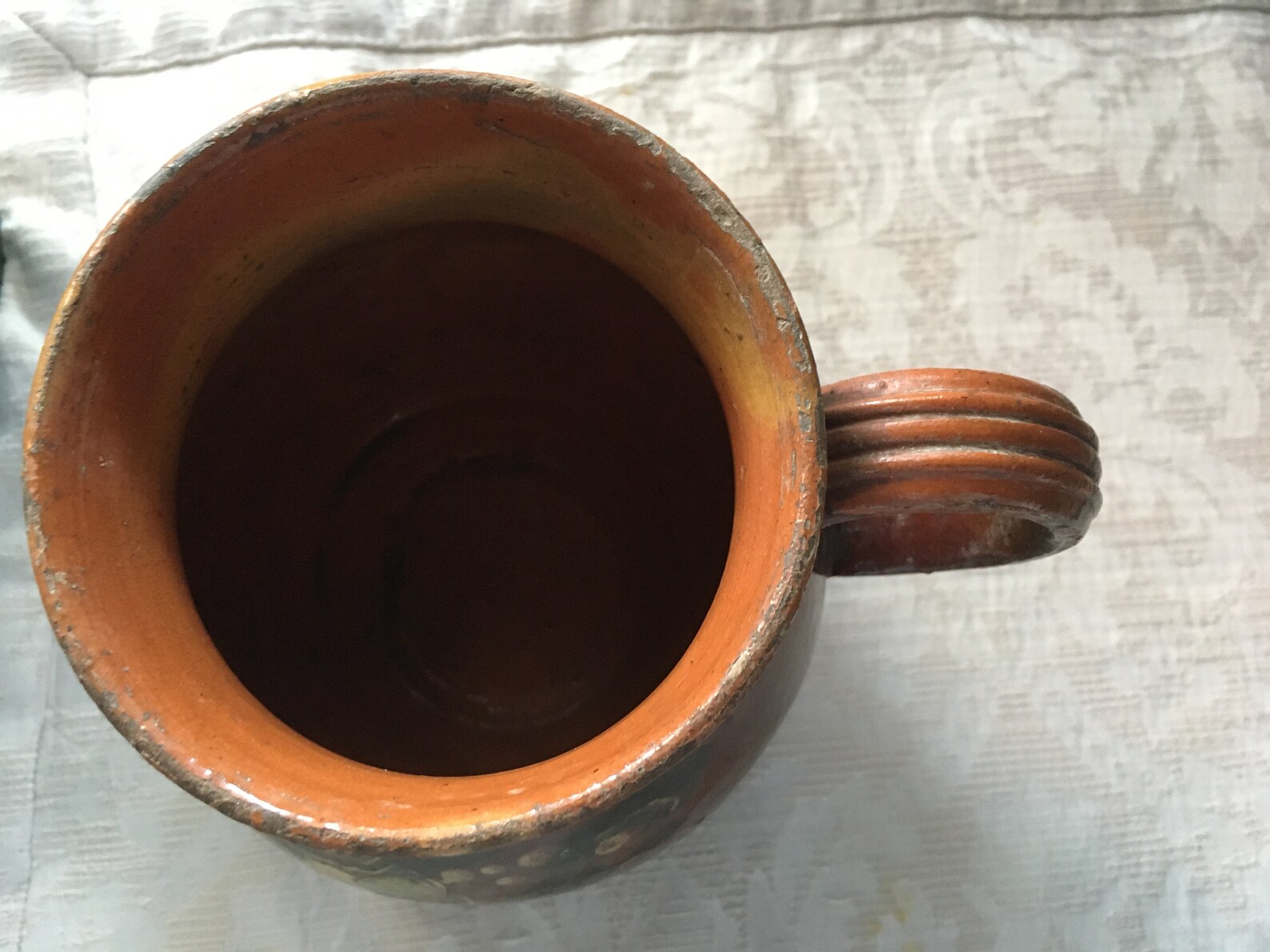 Vintage Farmhouse French Country Redware Jaspe Swirl | Etsy