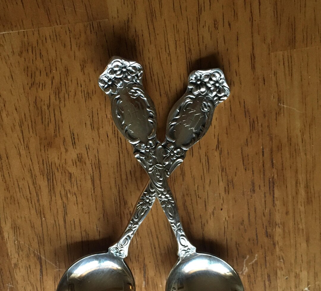 Sale Pair Simeon L & George H Rogers Violet Patt Round Bowl Small ...