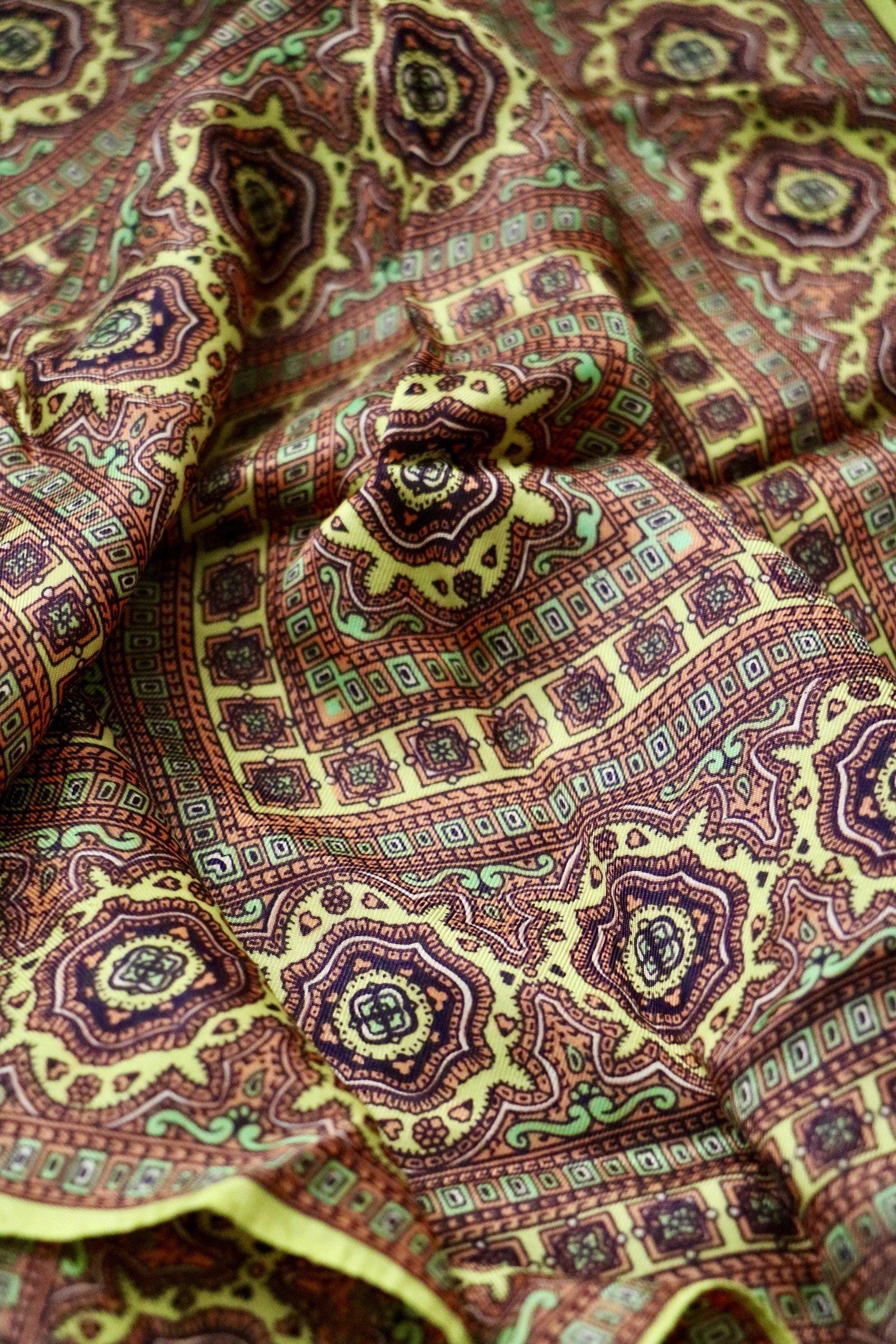 Colorful Silk Bandana - Etsy