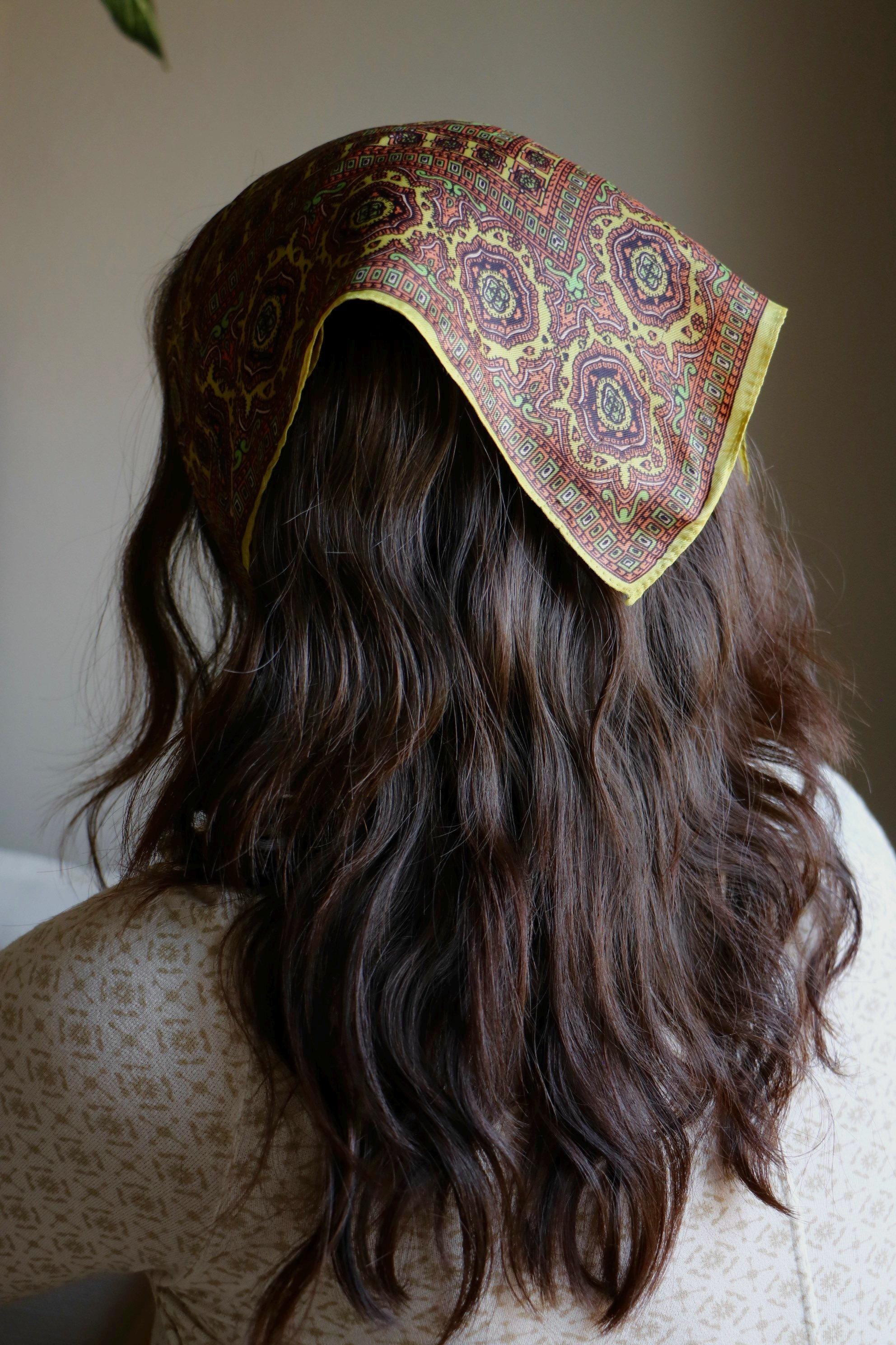 Colorful Silk Bandana - Etsy