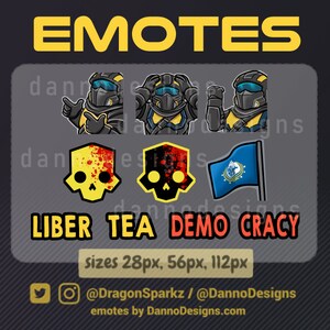 HELLDIVERS 2 ANIMATED EMOTE Bundle Automatons, Salute Emote, Stalkers ...
