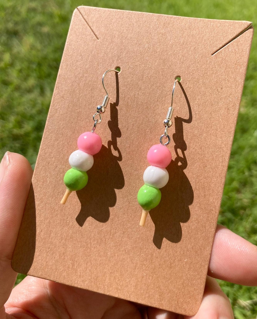 Hanami Dango Japanese Snack Polymer Clay Earrings Handmade Jewelry - Etsy