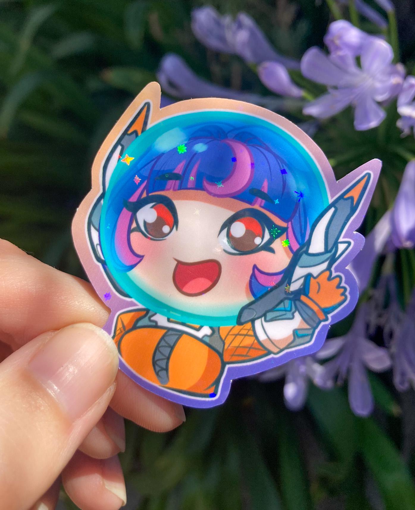 Overwatch - Juno "hello!" Vinyl or Sparkle Sticker - Etsy