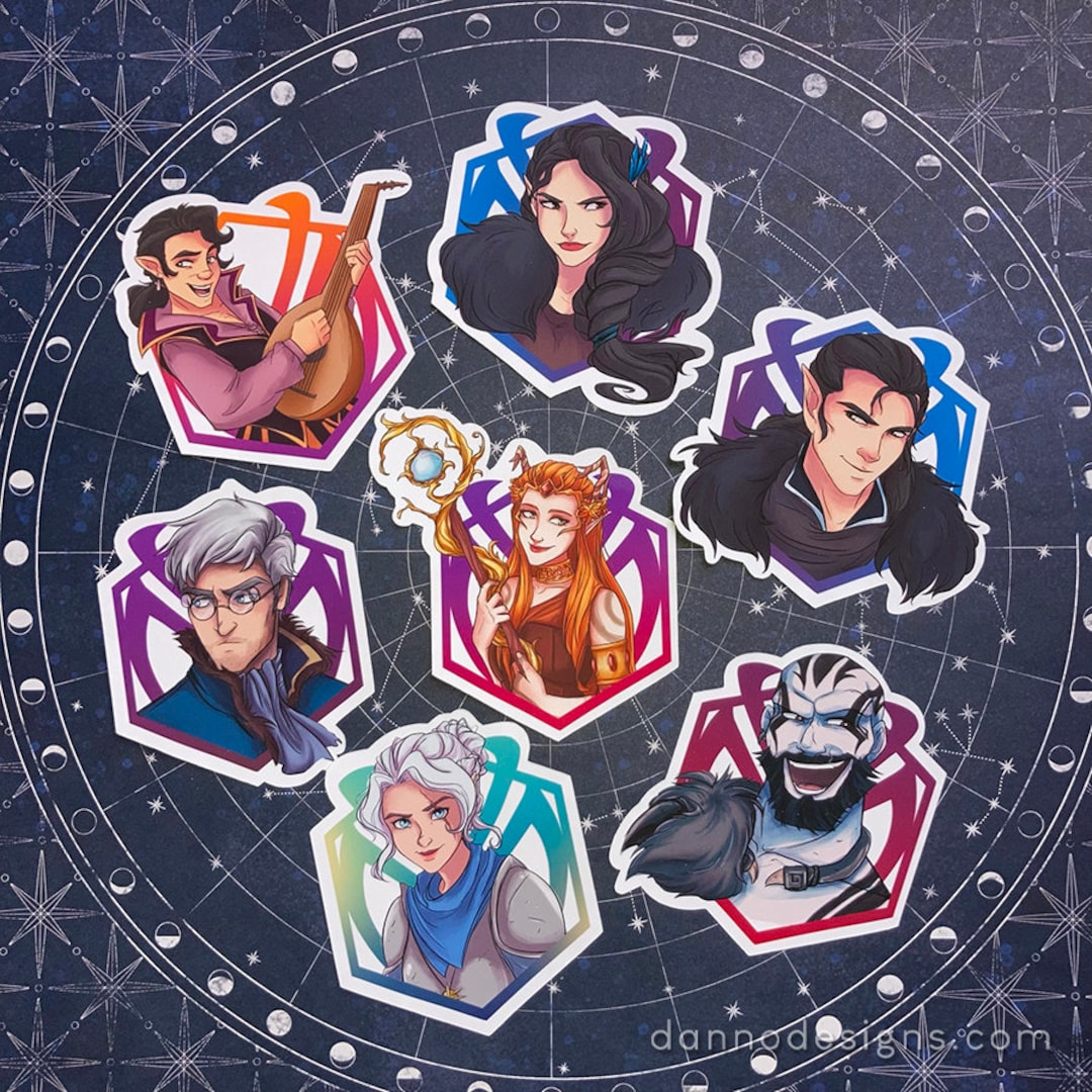 Vox Machina - Vinyl Stickers (select Character or Full Set!) - Etsy