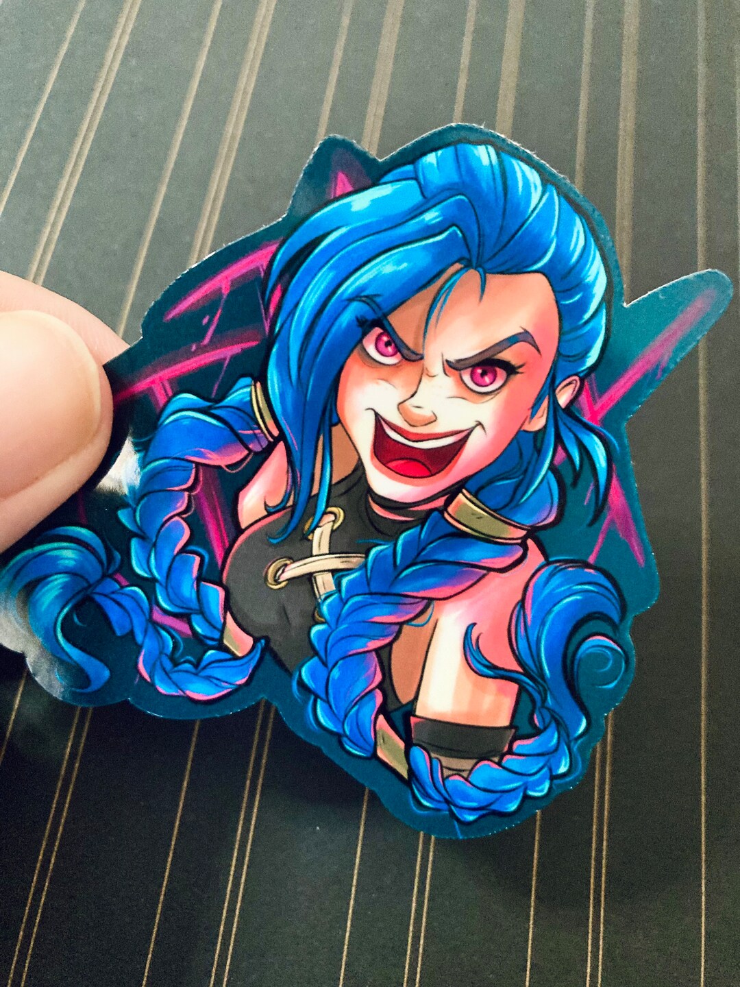 Jinx - Leage of Legends, Arcane Stickers, Vinyl / Holo Prism (select ...