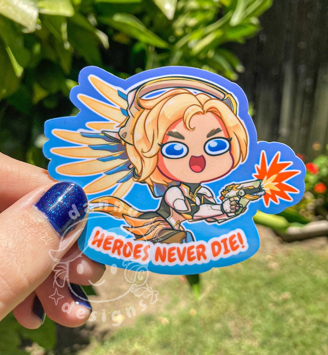 Mercy, Heroes - Overwatch, Vinyl Gloss Sticker - Etsy