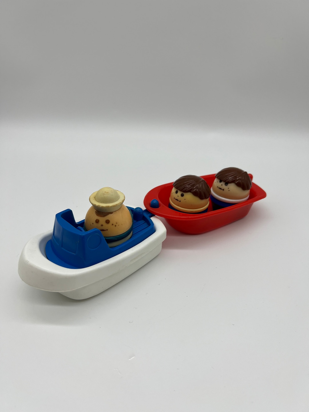 Vintage Little Tikes Toddle Tots Sailor Navy Boat & Red Rescue Boys 3 ...