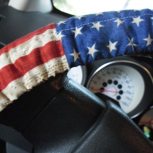 American Flag Steering Wheel Cover: Patriotic Car Decor (15 Inch) - Etsy