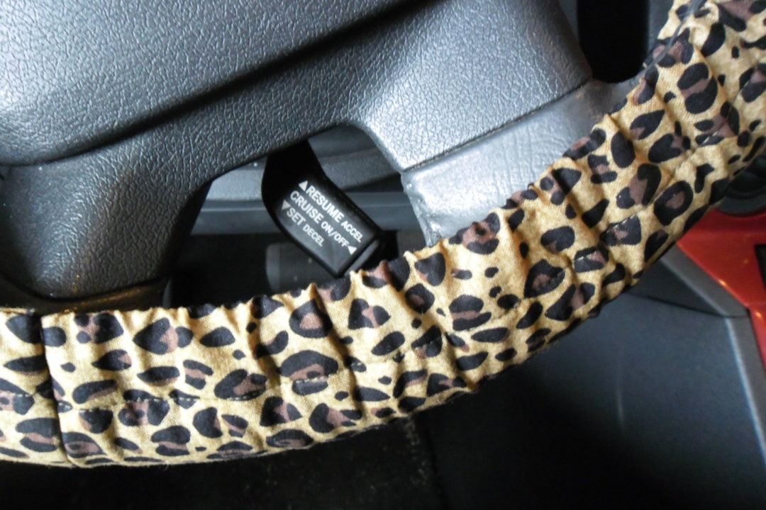 Cheetah Print Steering Wheel Cover: 15 Inch Car Accessory - Etsy