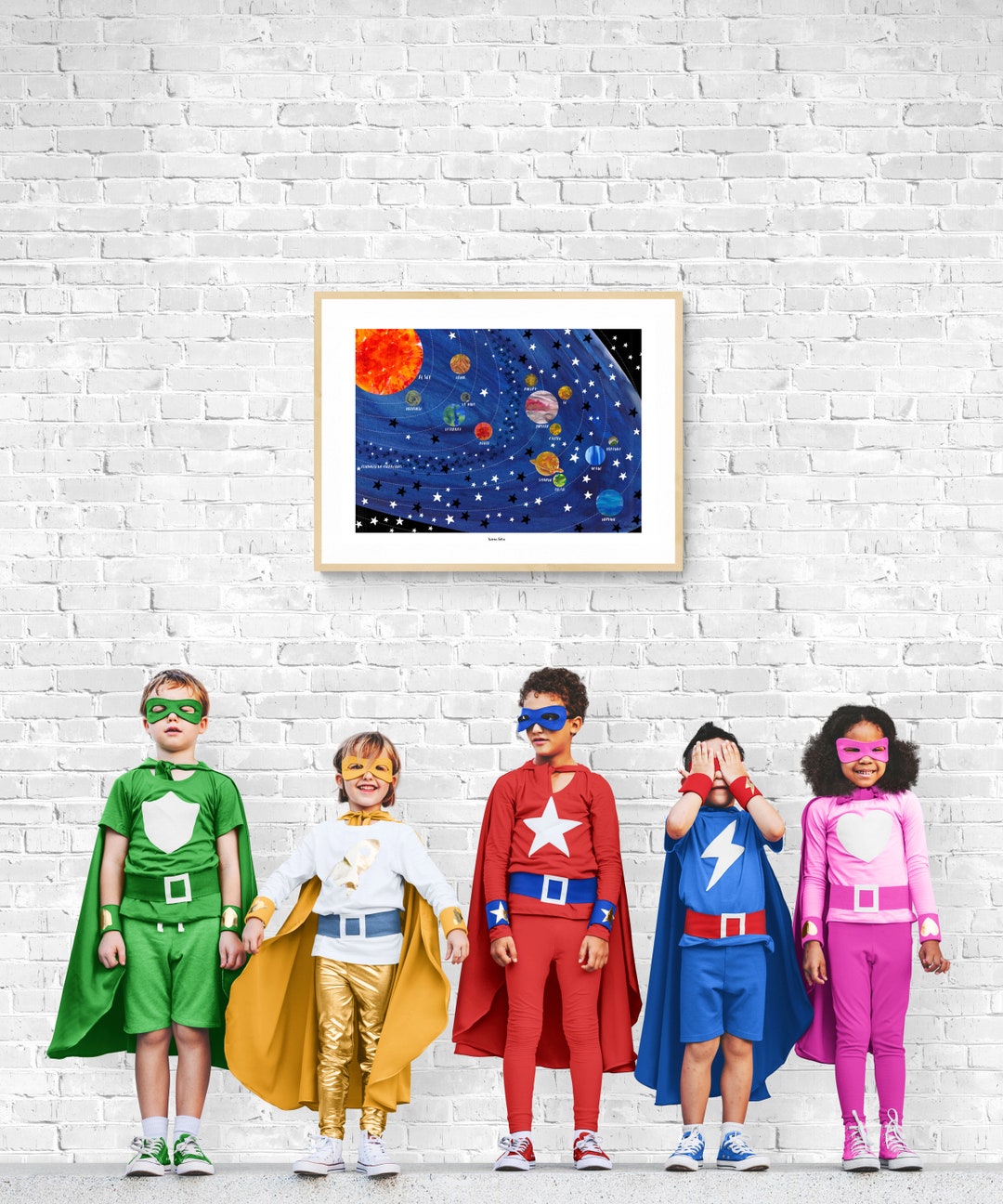Printables of the Solar System for Children's Room Decor, 5 Downloables ...