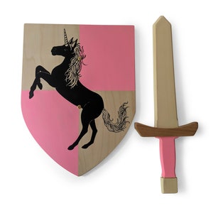 Wooden Sword and Shield Set- Princess Costume-wooden Sword-wooden ...