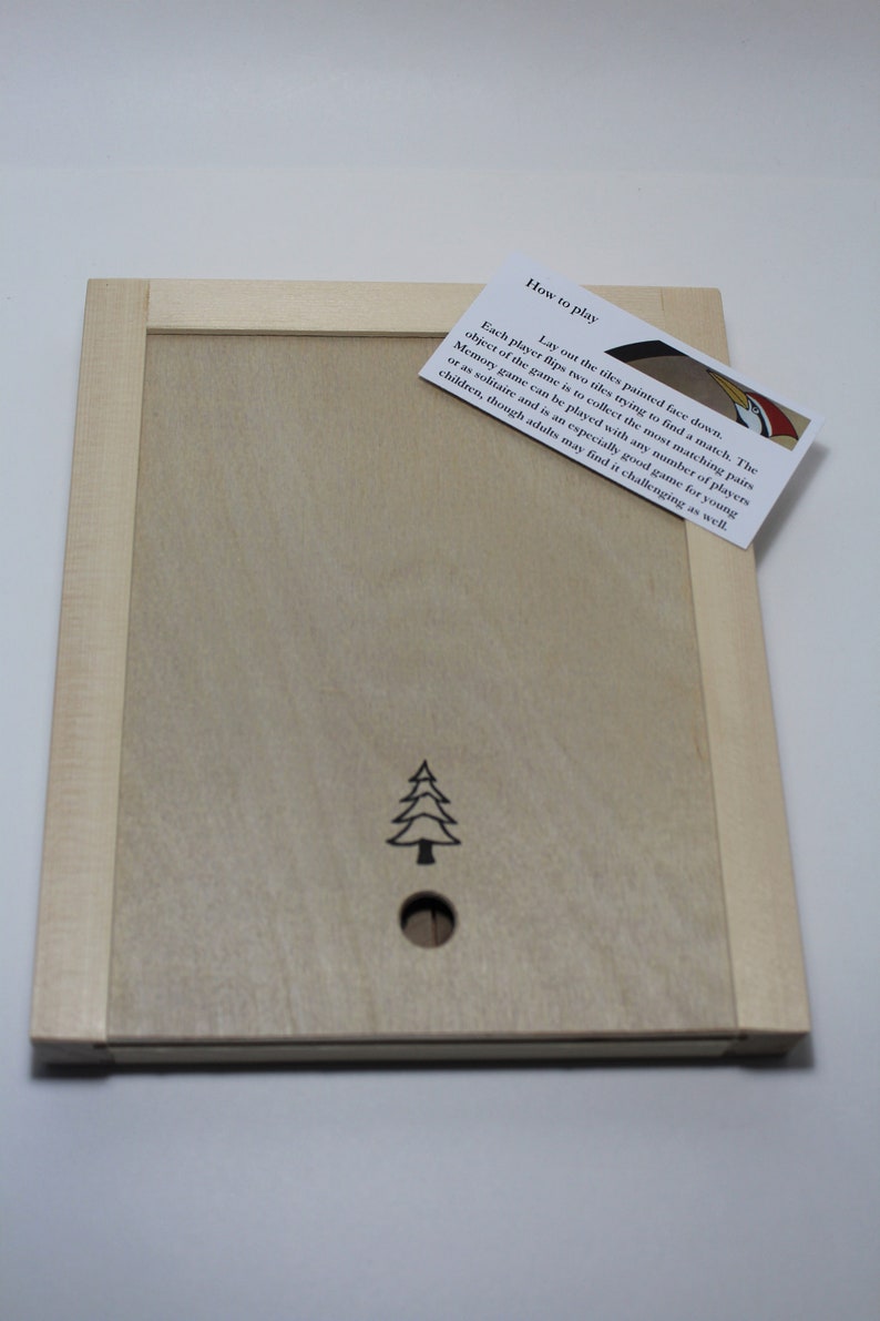 Memory Game Make a Match Game Matching Game Wooden Toy | Etsy