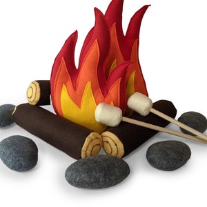 Campfire Play Set Felt Campfire Pretend Play Kids Room Decor Campfire ...