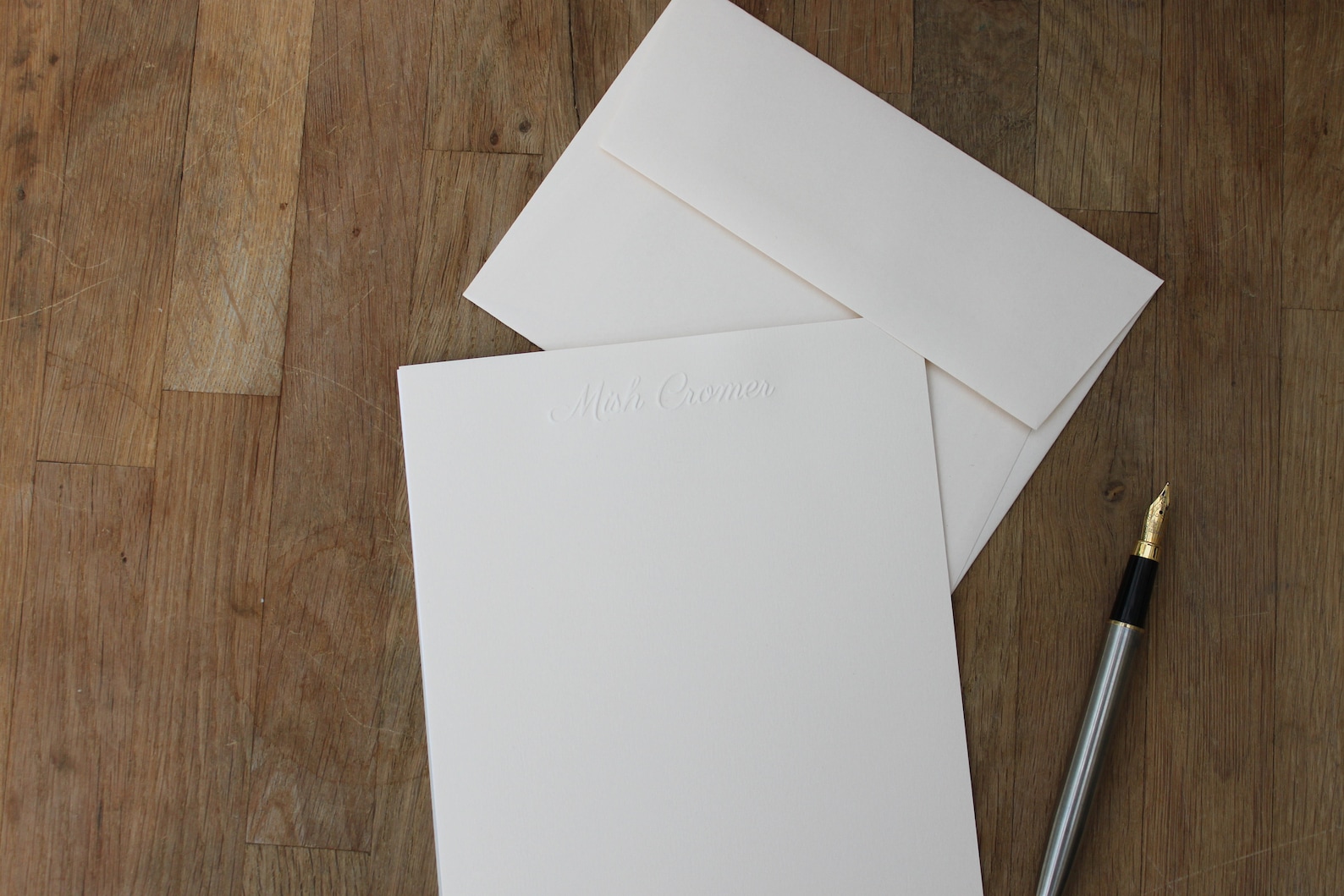Personalised Embossed Writing Paper Letterpress Printed - Etsy