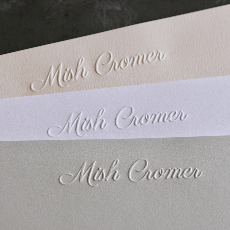 White Embossed Cards - Etsy