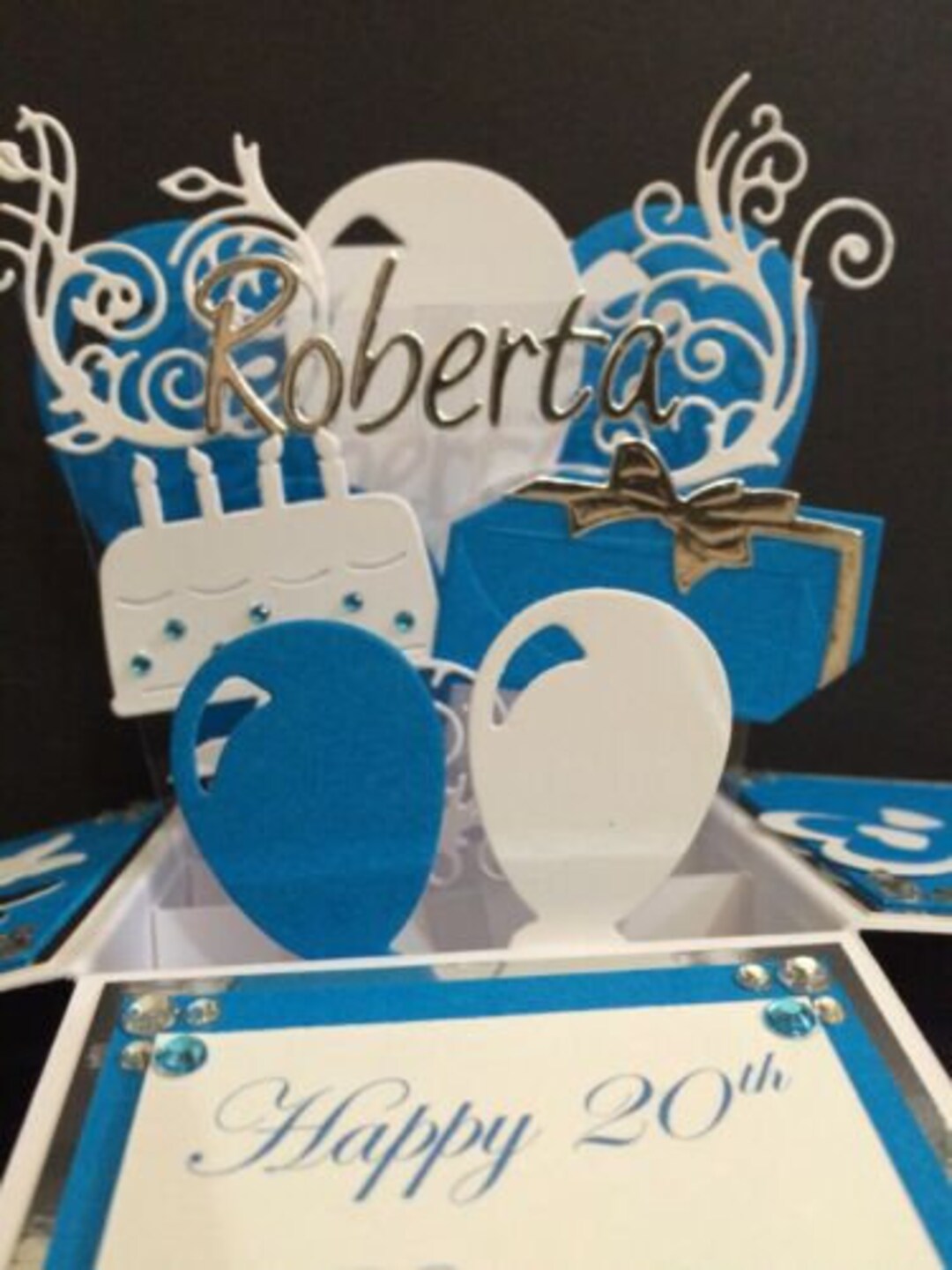 Personalised Handmade Birthday Box Card Wife Friend Girlfriend Keepsake ...