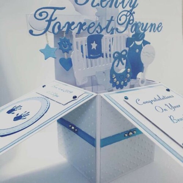 New Baby Pop up Card - Etsy UK