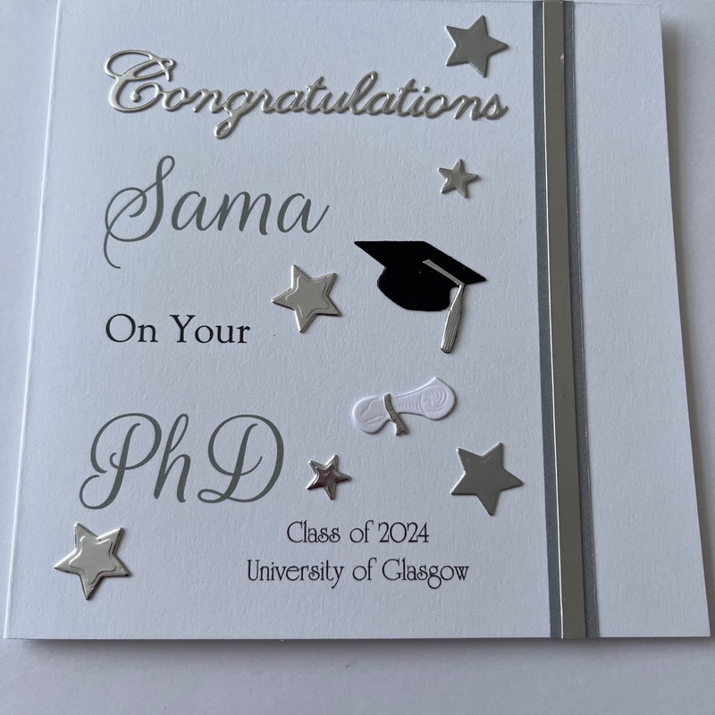 Phd Graduation Card - Etsy