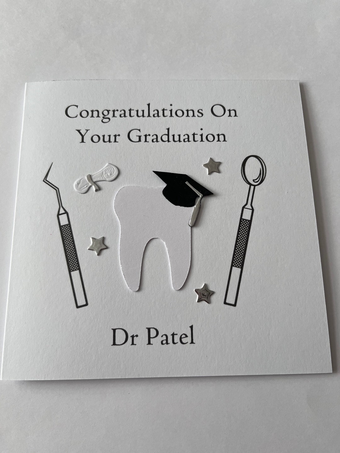 Personalised Handmade Well Done Congratulations Graduation Card Dental ...