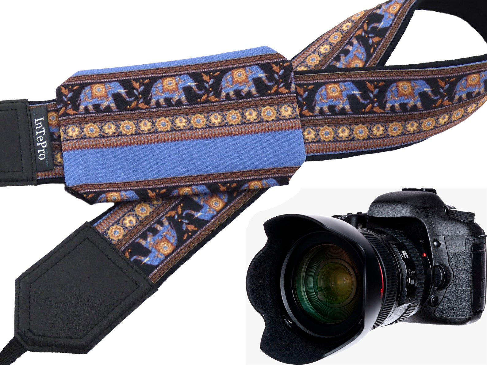 Elephant Camera Strap, Soft Camera Strap, Lucky Elephant, Designer ...