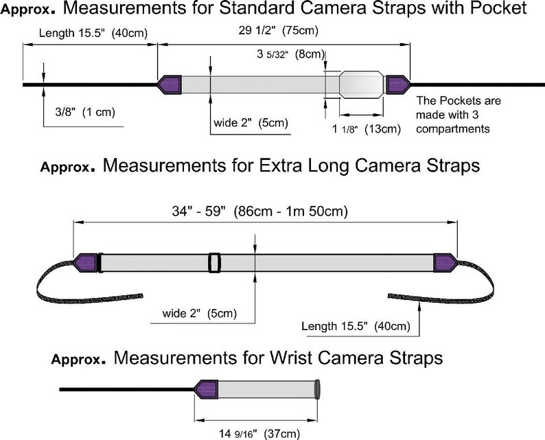 Camera Strap With Blue Map Design. Soft and Well Padded Camera Strap ...